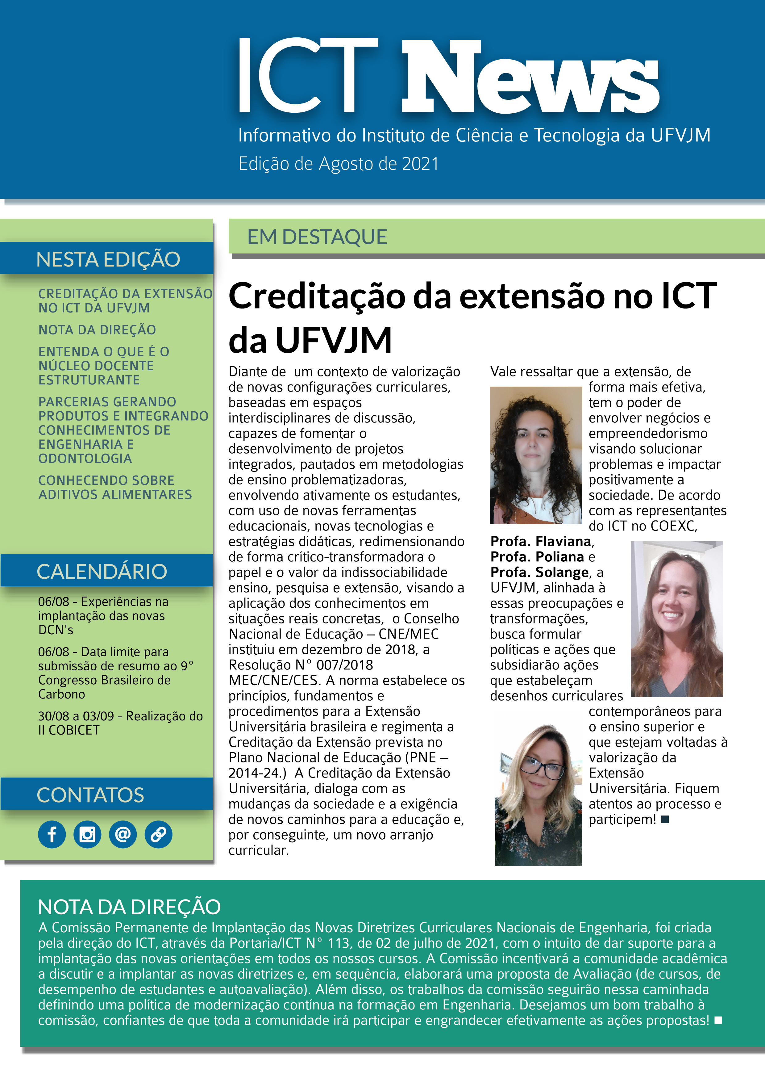 15ª Edição do ICT News – Instituto de Ciência e Tecnologia