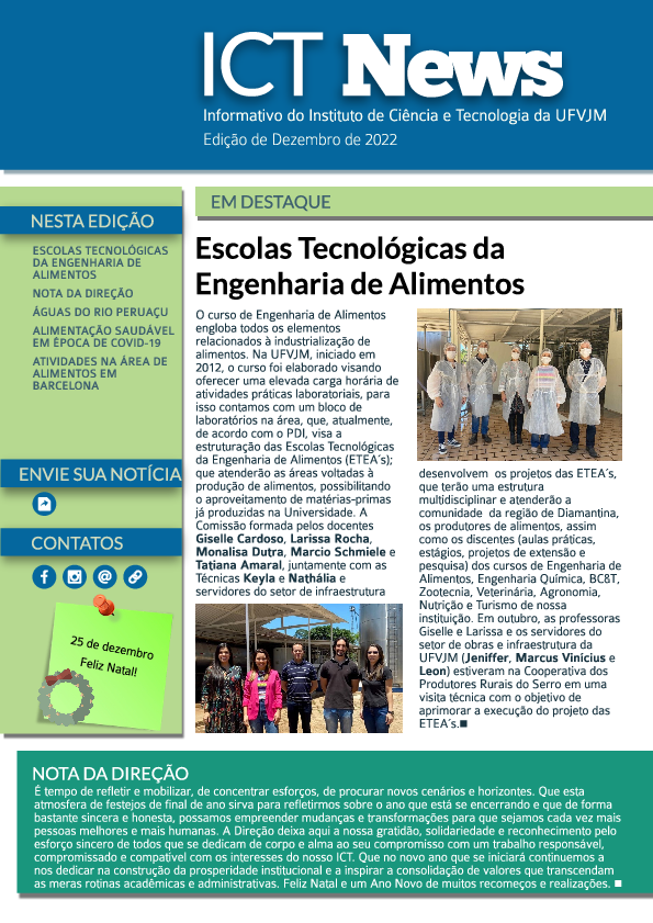 28ª Edição do ICT News – Instituto de Ciência e Tecnologia